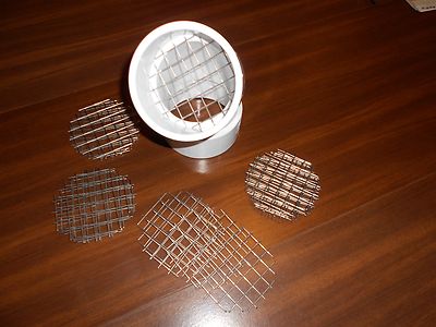10 STAINLESS STEEL HVAC HIGH EFFICIENCY FURNACE 3" PVC VENT BIRD SCREEN ...