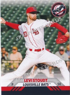 2023 Louisville Bats Levi Stoudt RC Rookie Cincinnati Reds Minor League ...