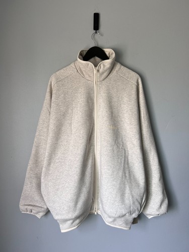 Adidas x Fear of God Athletics Fleece Track Jacket - Large - Oatmeal ...