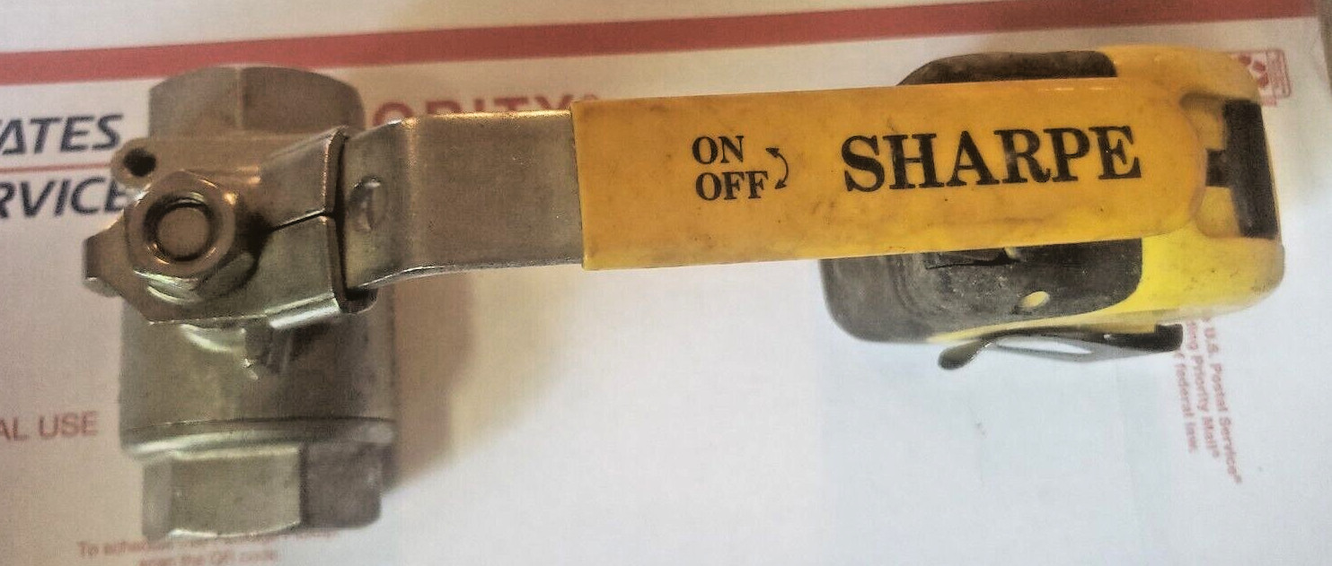 Sharpe 1 in. NPT Threaded Stainless Steel 1000 WOG Ball Valve, Locking ...