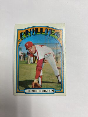 1972 Topps Baseball Deron Johnson Philadelphia Phillies Card #167 | eBay