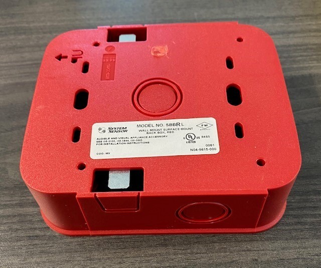 System Sensor SBBRL Wall Mount Back Box Red Lot of 3 | eBay