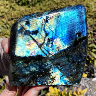 3.57LB Natural Gorgeous Labradorite Quartz Crystal Stone Specimen ...