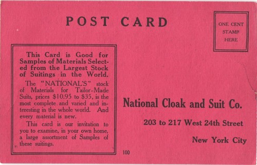 This Is Your Red Card, Free Samples of the New Materials for Suits ...