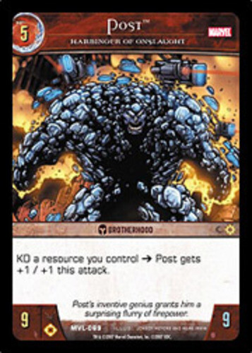 VS System: Post, Harbinger of Onslaught [Played] Marvel Legends TCG CCG ...