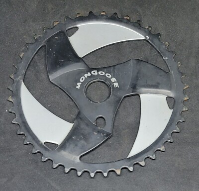VINTAGE MONGOOSE PROWHEEL 44T CHAIN RING SPROCKET WHEEL BLACK BMX ...