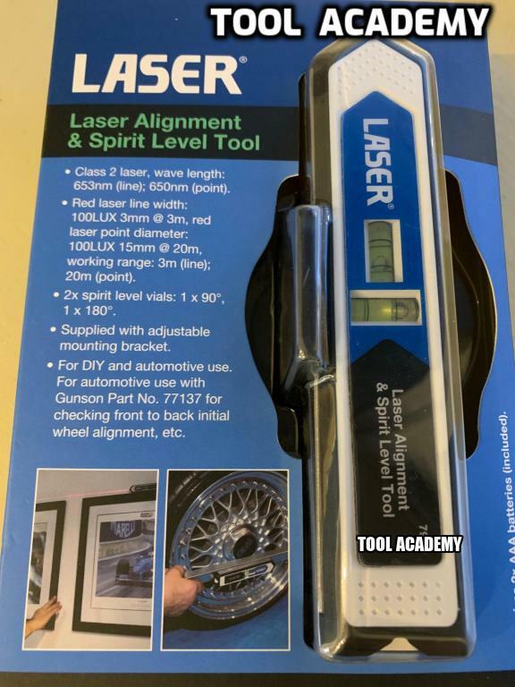 Laser Wheel Alignment line and beam Tool with 2 spirit levels Wheel ...