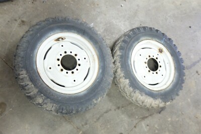 62 - 65 Early Ford 4000 Tractor 801 901 front wheels rims and tires | eBay