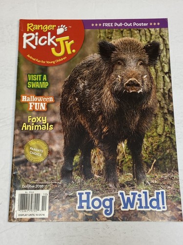 Ranger Rick Jr Magazine Oct 2016 Hog Wild Foxy Animals Visit a Swamp ...