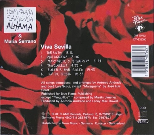 Compania Flamenca Alhama: Maria Serrano - Viva Sevilla (CD, 1995 Blue ...