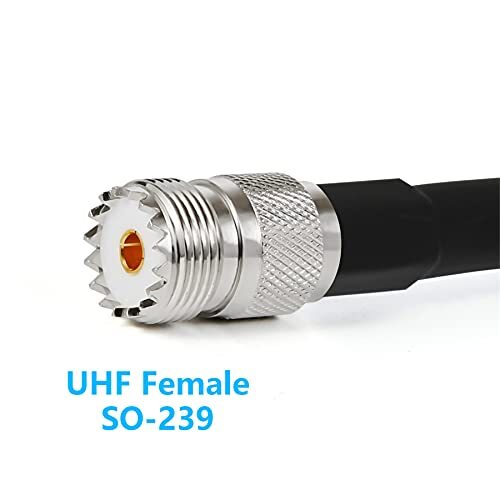 15 ft PL259 to SO239 S-MR400 Extension Cable 50 Ohm UHF Male to Female ...