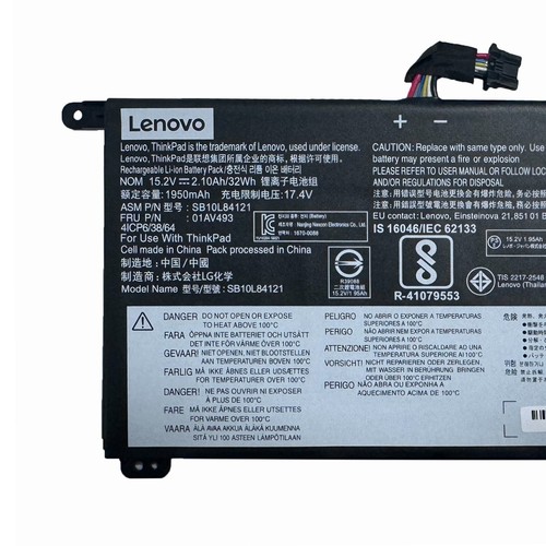 OEM Genuine 32Wh 01AV493 00UR890 Battery For Lenovo ThinkPad T570 T580 ...