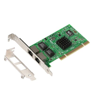 Dual Ports RJ45 Intel82546 chipset Server Gigabit Ethernet NIC PCI ...
