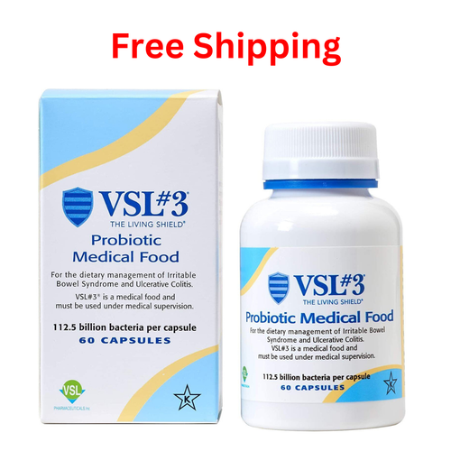 VSL #3 Probiotic - 60 Capsules- (with out ice pack)-11/2025 ...