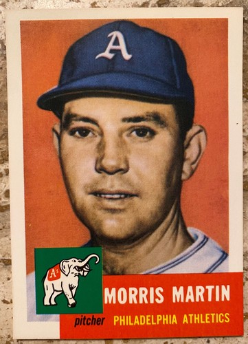 Morris Martin 1953 Topps Baseball Archives Card #227 Philadelphia ...