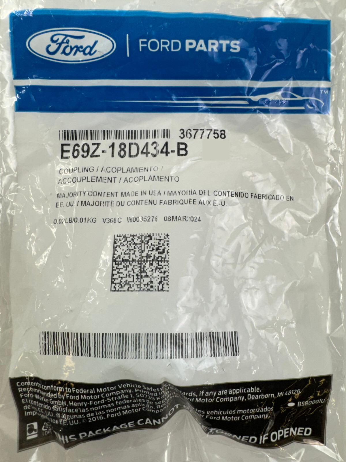 NEW OEM Ford 5/8" Quick Connect Heater Core Coolant Hose Clip O-Ring ...