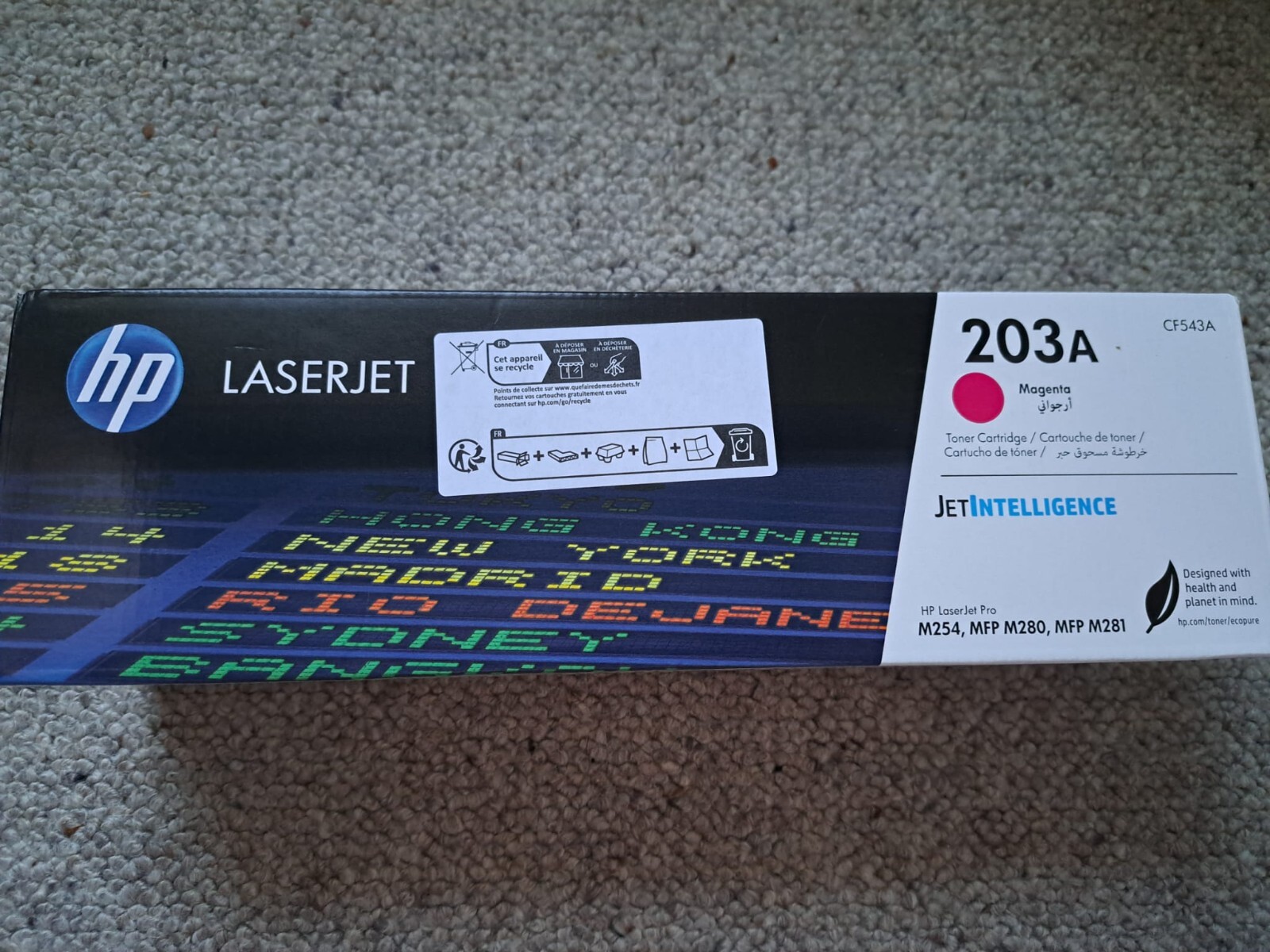 HP CF543A 203A Magenta Toner Cartridge M254 M280 M281 - Magneta (CF543A ...
