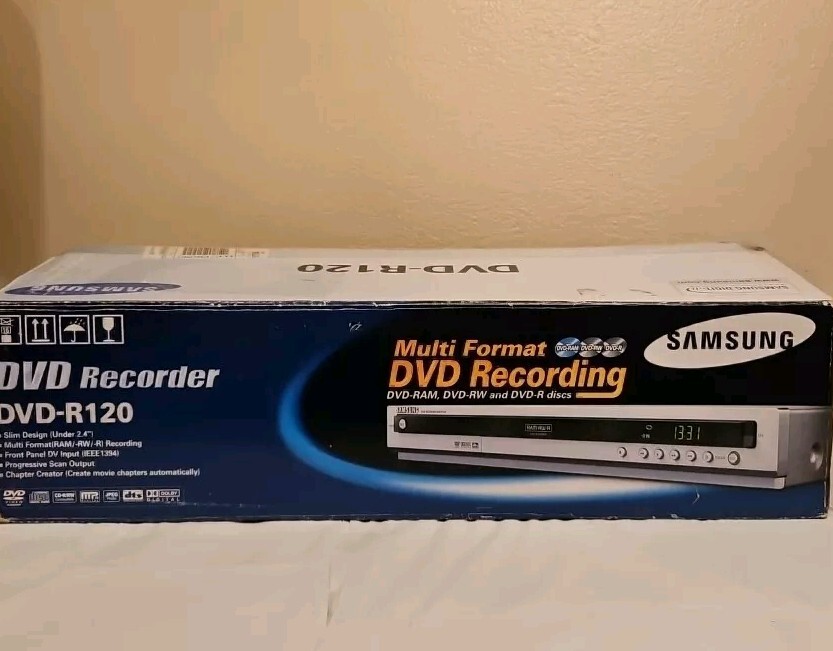 New Samsung DVD Recorder & Player DVD-R120/Multi Format(RAM/-RW/-R ...