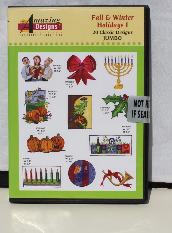 AMAZING DESIGNS Machine Embroidery CDs (YOU CHOOSE) - NEW ( buy more ...