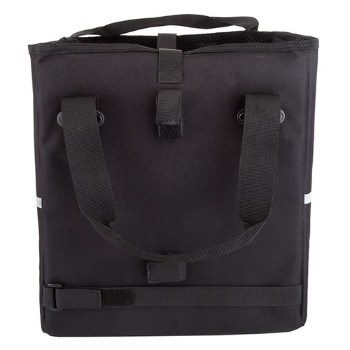 Sunlite Grocery Getter Bicycle Market Pannier Bag BLACK Commute Touring ...