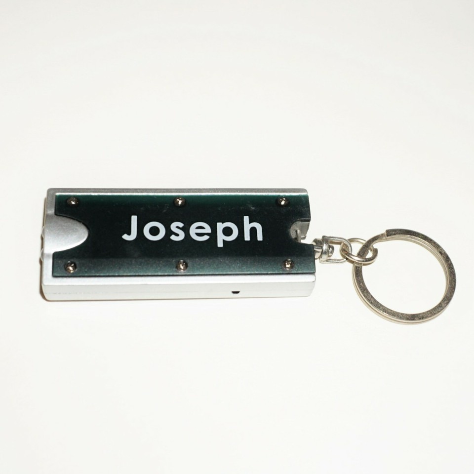 Personalized Keychain Light Up Key Ring Choose Name Colorful Mini Flash ...