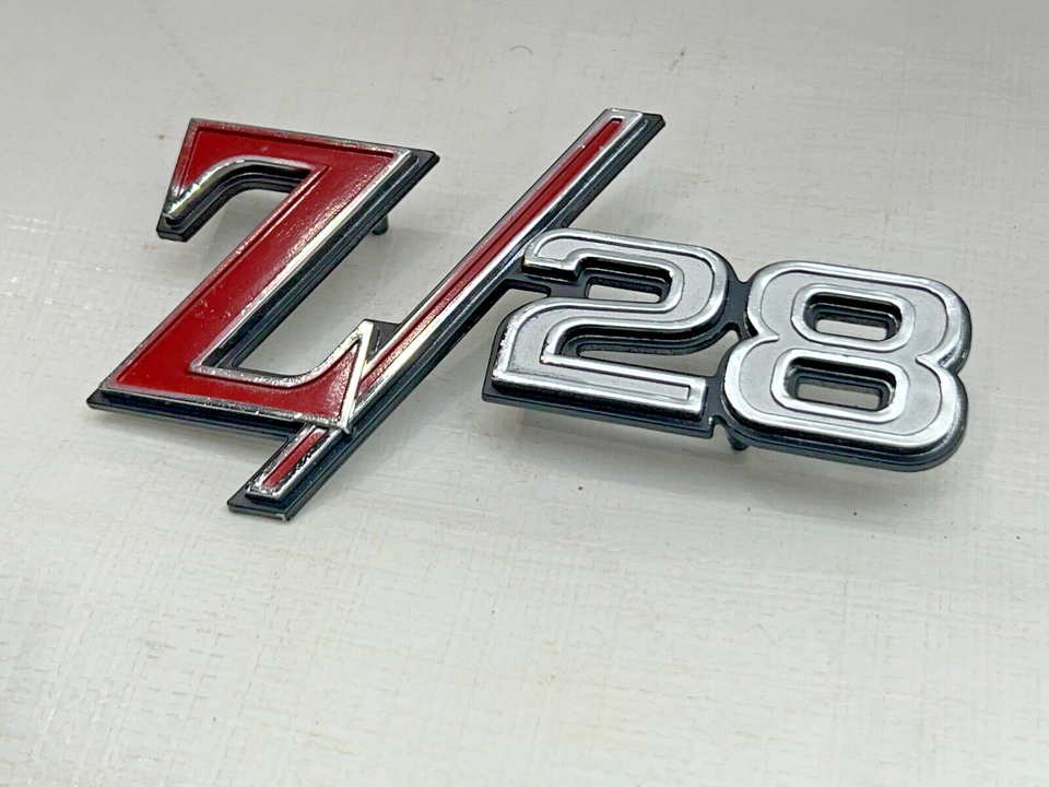 Lot of 9 NOS GM Emblems 1969 Camaro Z28 Fender Header Hood Trunk Panel ...