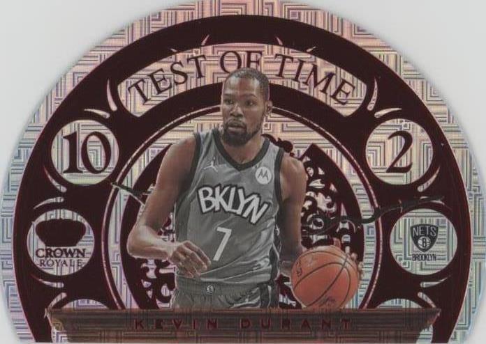 2020-21 Panini Crown Royale - Test of Time Kevin Durant #5 Red for sale ...