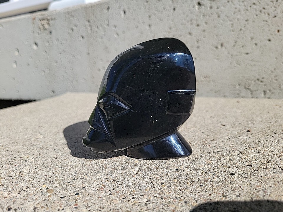 Obsidian Head Carved Black Green Gold Sheen Mayan Aztec Tribal Maya 3 ...