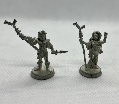ad&d Vintage Ral Partha D&D Pewter Miniatures 1988 2x Two Unpainted ...