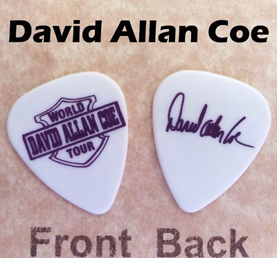 David Allan Coe 2-sided signature Novelty guitar pick (S-2377) | eBay