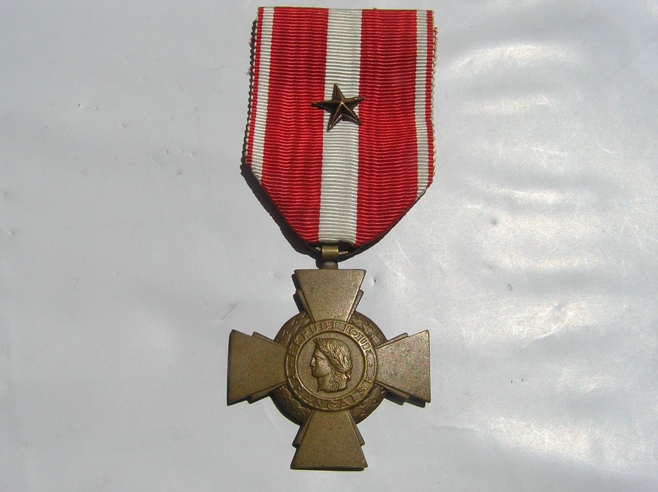 French genuine Cross of Military Valour With Bronze Star. | eBay Australia