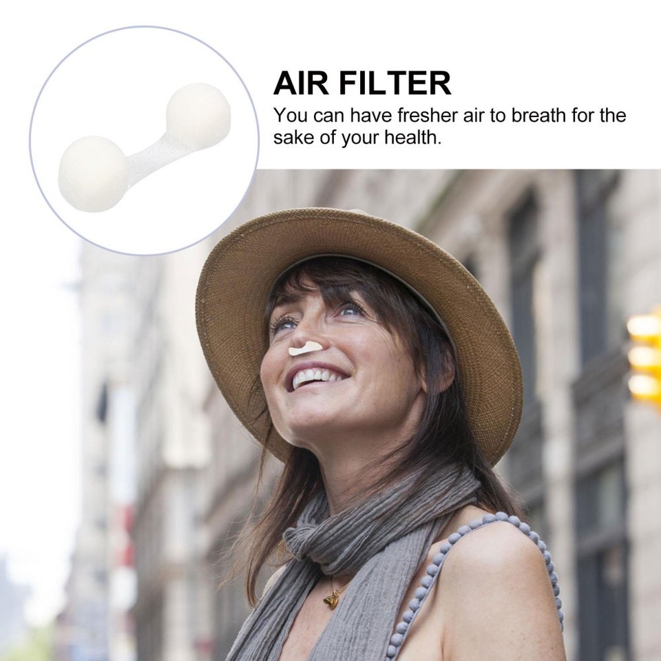 100 pcs Sponge Nose Filter Plugs Spray Disposable Invisible Breathable ...