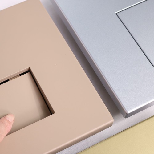 For GEBERIT Toilet Accessory Stylish Dual Flush Cover with Chrome Frame ...