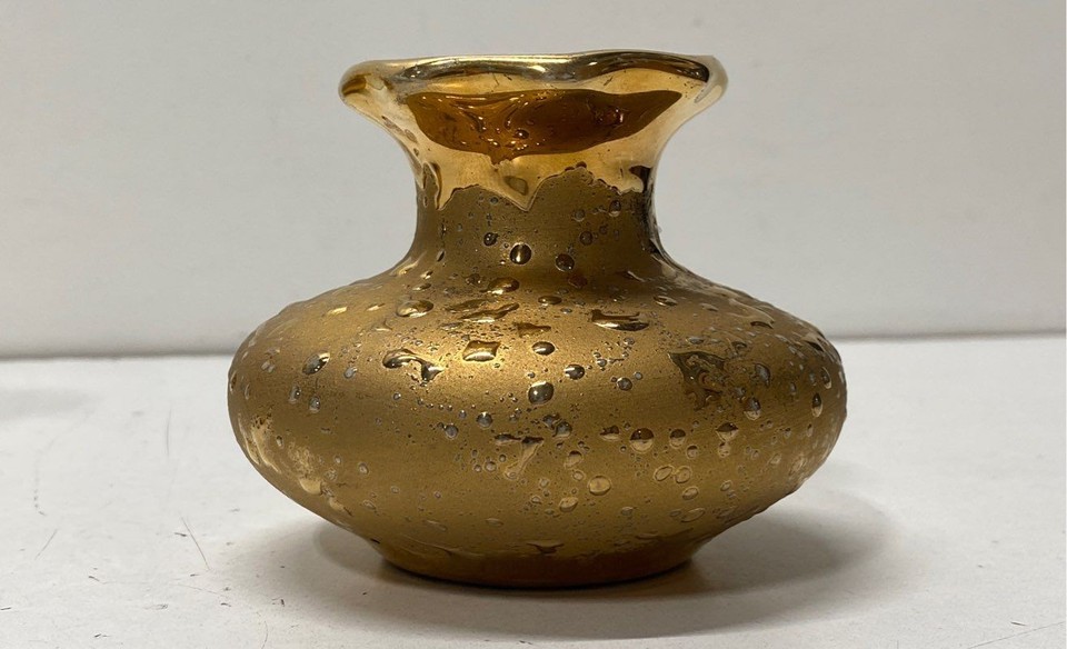 Dixson Art Studios. Ceramic Art- Weeping Gold Vintage 22k Art Vases | eBay