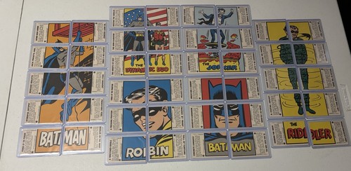 1989 Topps Batman 1966 Reissue Blue Bat Complete Set 44 Cards. NM/ Mint ...