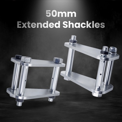 2x Front Rear Extended Shackles For Toyota Landcruiser 40 60 73 75 ...