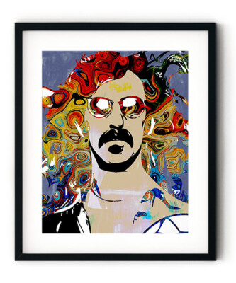 Frank Zappa Wall Art, Zappa Canvas Art, Frank Zappa Art Print, Rock n ...