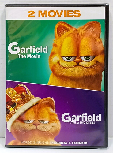 Garfield 1 & 2 - DVD Kids Family Movie Pack BRAND NEW Factory Sealed ...
