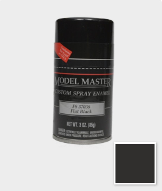 Testors 1949 Model Master Spray Fs37038 Flat Black for sale online | eBay