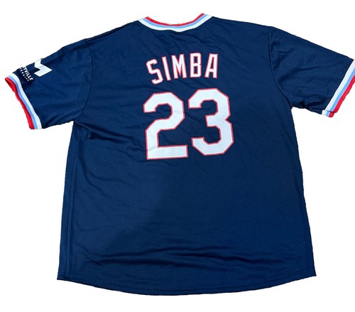 Simba 23 ST Louis Cardinals jersey XL blue mesh v neck Ted Simmons ...