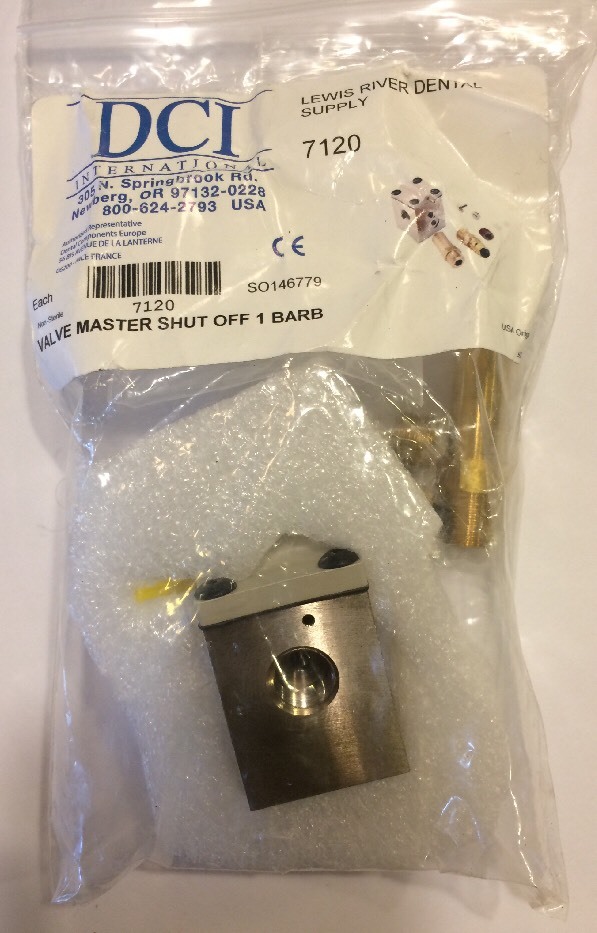 Dental Delivery Master Shut-Off Valve Air Shut-Off DCI 7120 | eBay