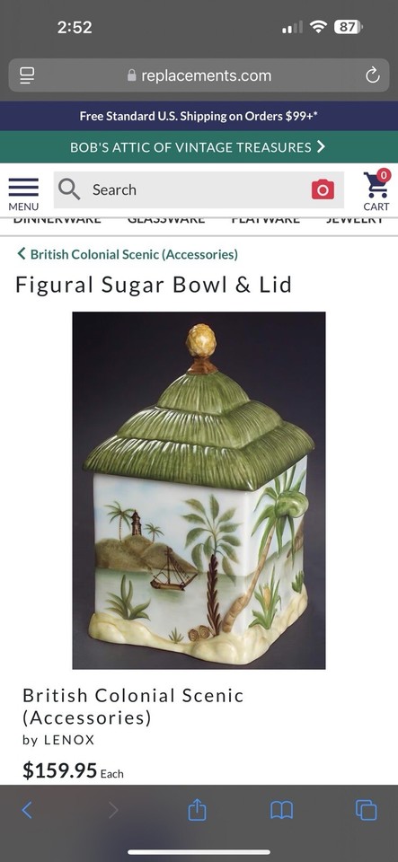 Lenox British Colonial Bamboo And Shutter Collection And Accessories | eBay