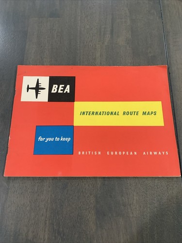 BEA British European Airways 1959 International Route Maps | eBay