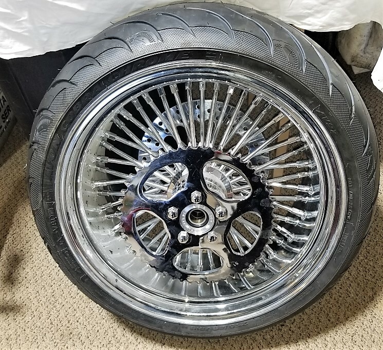 Huge Kit! Black Springer Front End,Black Brakes,Tires,King-Spoke Rims ...