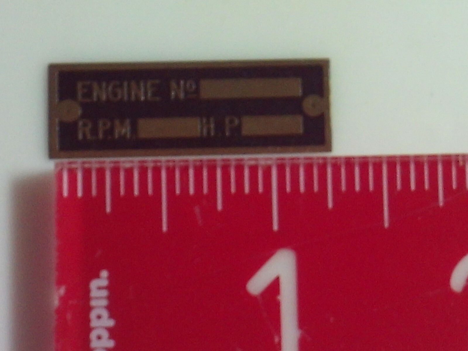 1/3 scale Economy Hercules Nameplate for Hit and Miss Model Engine name ...