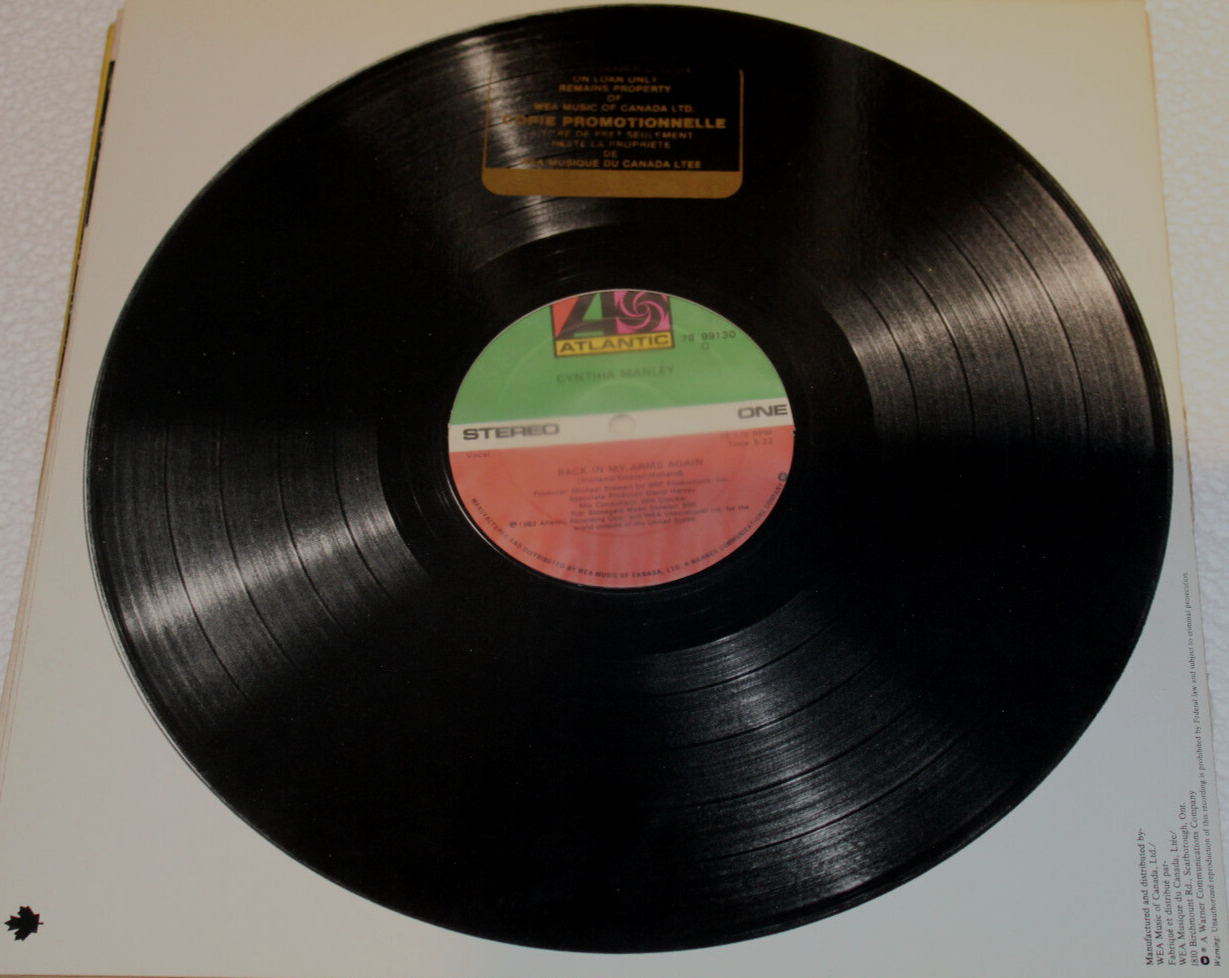 CYNTHIA MANLEY -BACK IN MY ARMS AGAIN / THAT'S WHAT I WANT-CANADA-12 ...