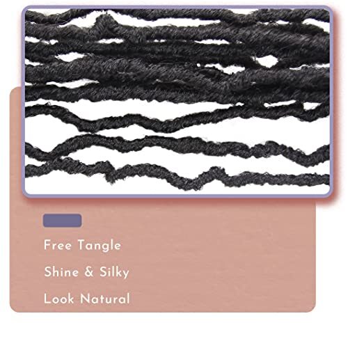 Faux Locs Crochet Hair 30 Inch, Boho 30 Inch (Pack of 6) 1B(Natural ...