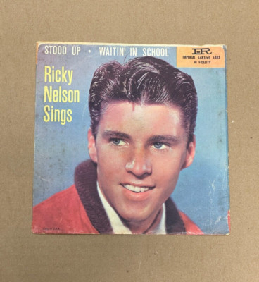 RICKY NELSON STOOD UP/WAITIN' IN SCHOOL IMPERIAL 45 *PICTURE SLEEVE ...