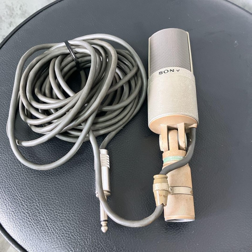 Microphone à condensateur Sony ECM-56A avec câble et étui d'occasion | eBay