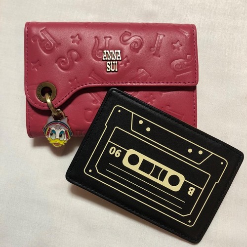 Anna Sui x Disney Daisy Leather Multi Wallet Card & Pass Case Unused | eBay